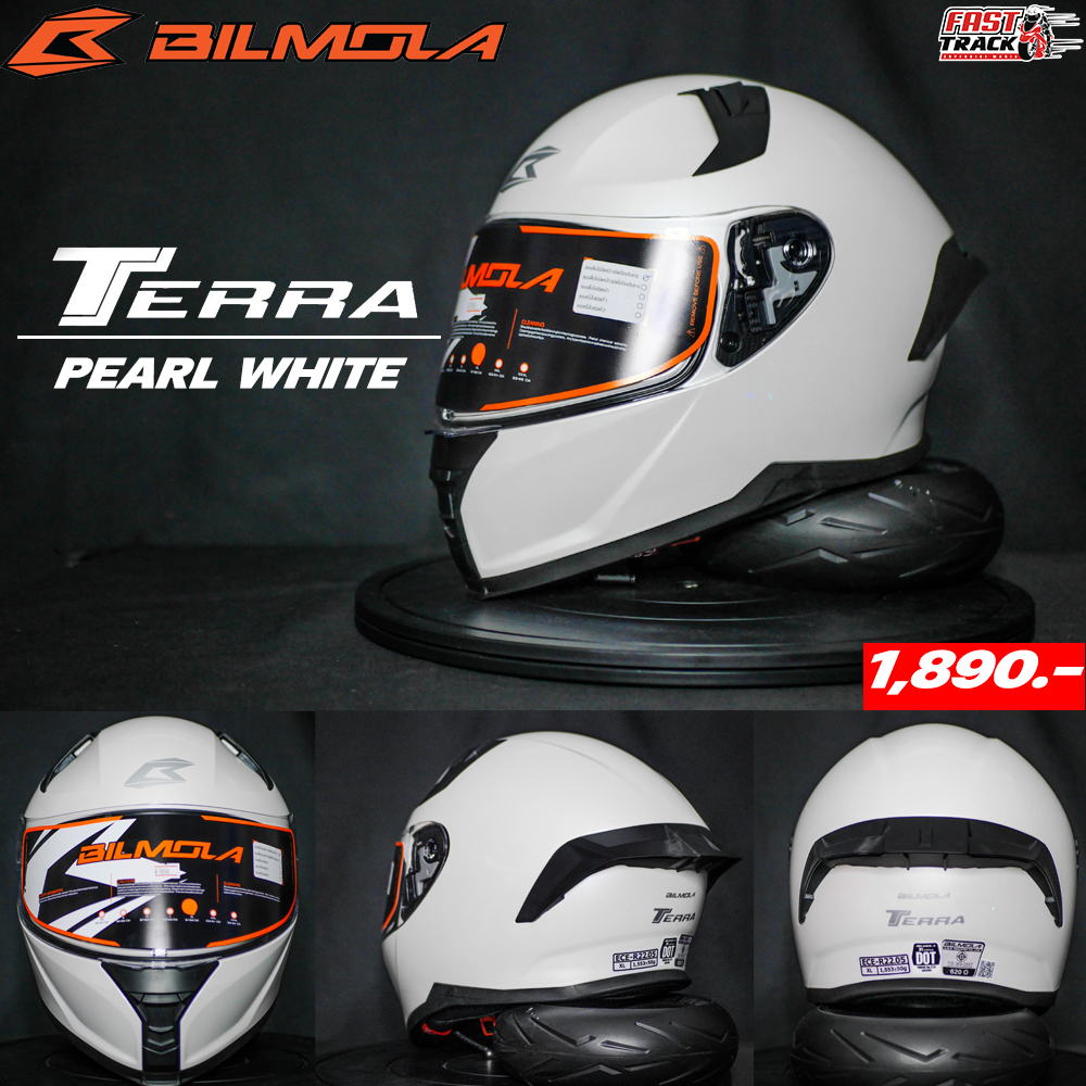 Bilmola หมวกกันน็อคเต็มใบทรงสปอตร์ รุ่น TERRA แถมฟรี ชิลด์ ดำ ทุกใบ | Shopee Thailand