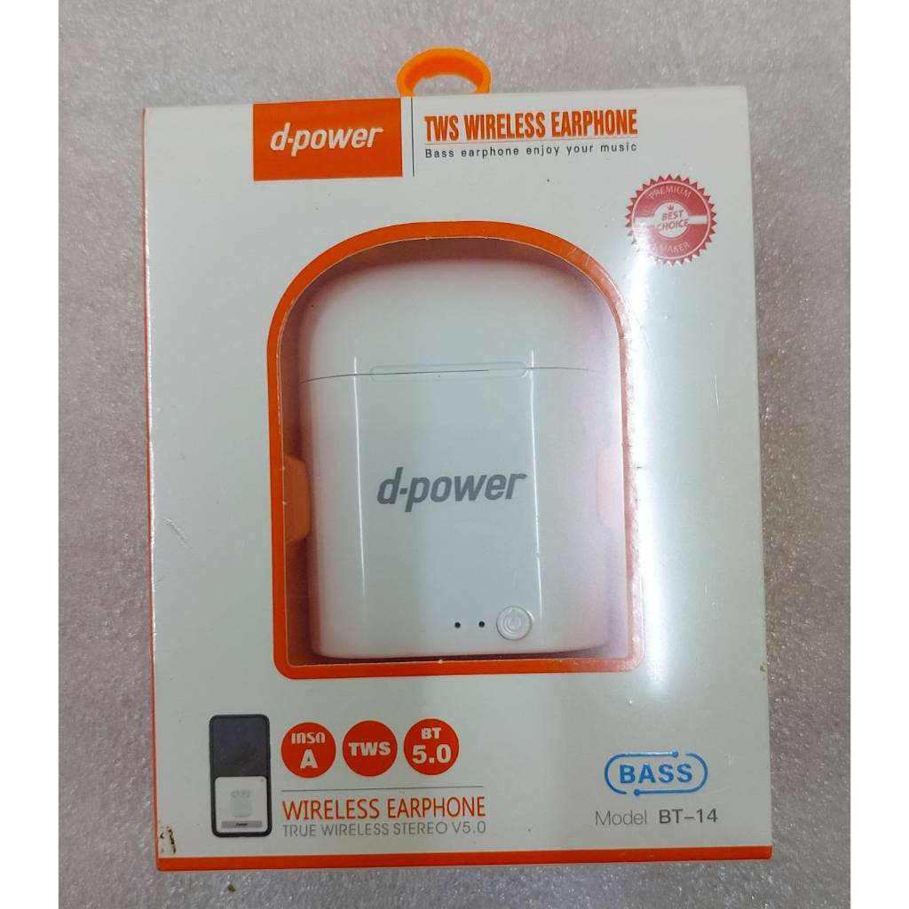 แบนด์ ของใหม่ [ NEW ] หูฟังบลูทูธไร้สาย สีขาย Wireless Earphone d-power ...