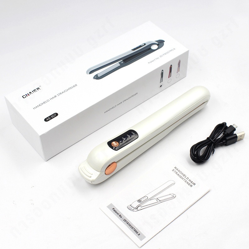 luccica-เครื่องหนีบผมไร้สาย& เครื่องม้วนผม หนีบผมตรง มินิแบบพกพา USB ควบคุมอุณหภูมิอัจฉริยะ 3 ...