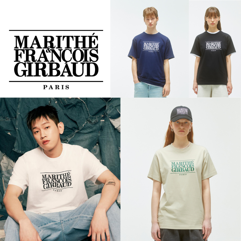[พร้อมส่ง/ของแท้] เสื้อยืด Marithe Francois Girbaud ทรง unisex ของแท้ | Shopee Thailand