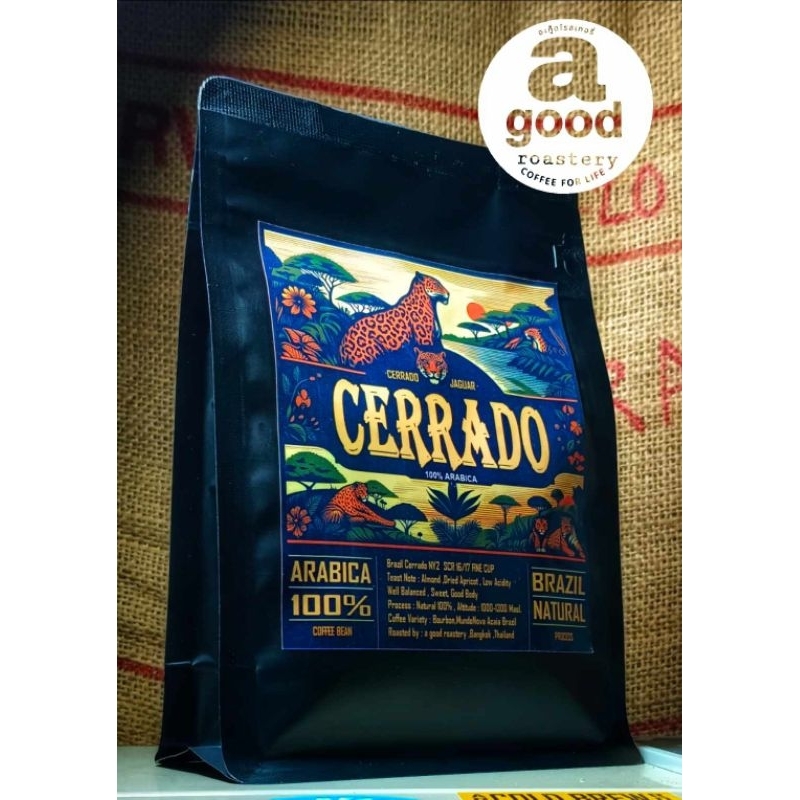 𝐁𝐫𝐚𝐳𝐢𝐥 𝐂𝐞𝐫𝐫𝐚𝐝𝐨 Tiger coffee SCR FINE CUP Cerrado เมล็ดกาแฟ บราซิล เซอร์ ...