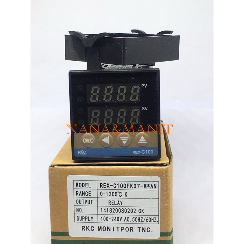 REX-C100 FK07 อุณหภูมิ 0-1300 องศา 100-240VAC จอ 48*48mm OUTPUT :Relay ...