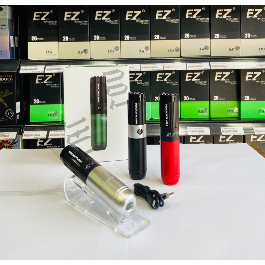เครื่องสักปากกาไร้สาย EZ Filter Freedom Wireless Battery Tattoo Pen ...