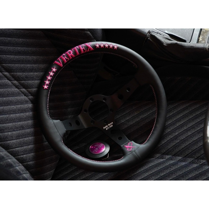 พวงมาลัย VERTEX 10 STARS Pink Funky Queen Purple limited สีชมพู ม่วง ...