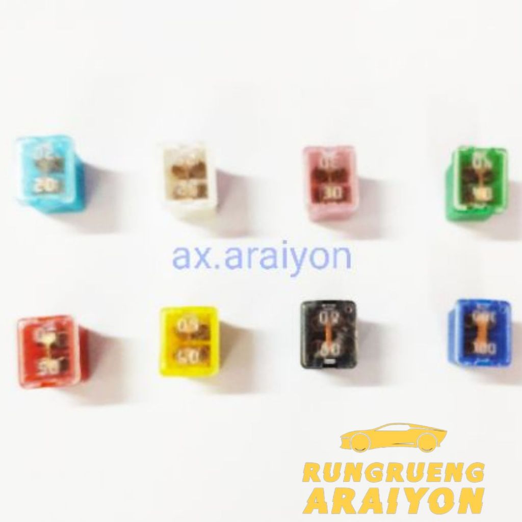 ฟิวส์รถยนต์ ฟิวส์เมนเมียตัวเล็กสั้น TOTOTA 20A 25A 30A 40A 50A 60A 80A 100A 1ตัว | Shopee Thailand