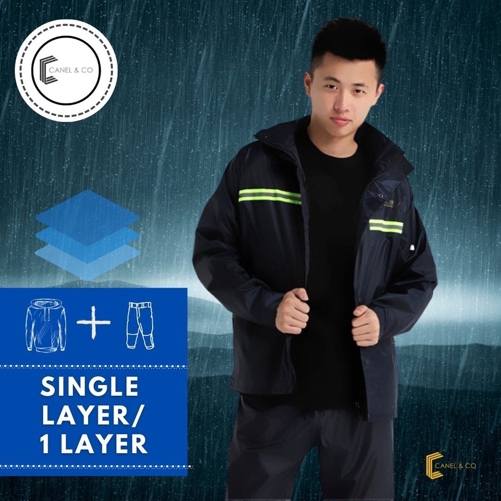 Canel & Co Premium Raincoat Rainsuit พรีเมี่ยม ชุดกันฝน เสื้อกันฝน มี ...