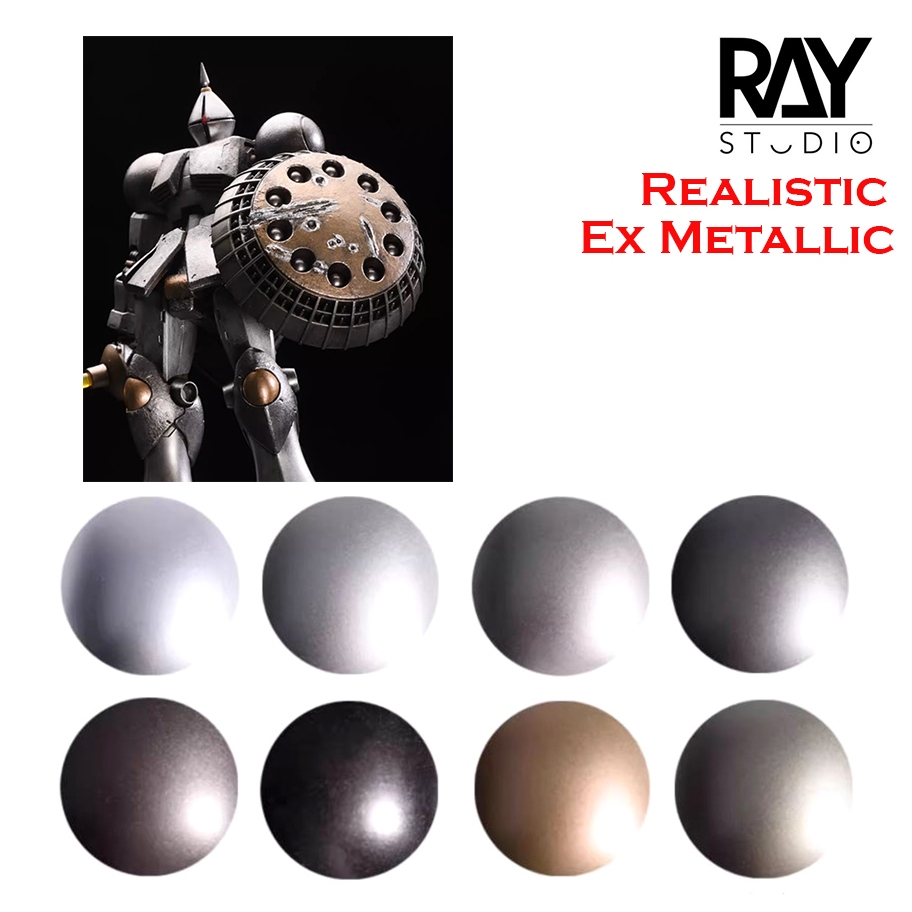 [RAY STUDIO] ปากกา กันดั้มมาร์คเกอร์ REALISTIC EX METALLIC MARKER PEN ...