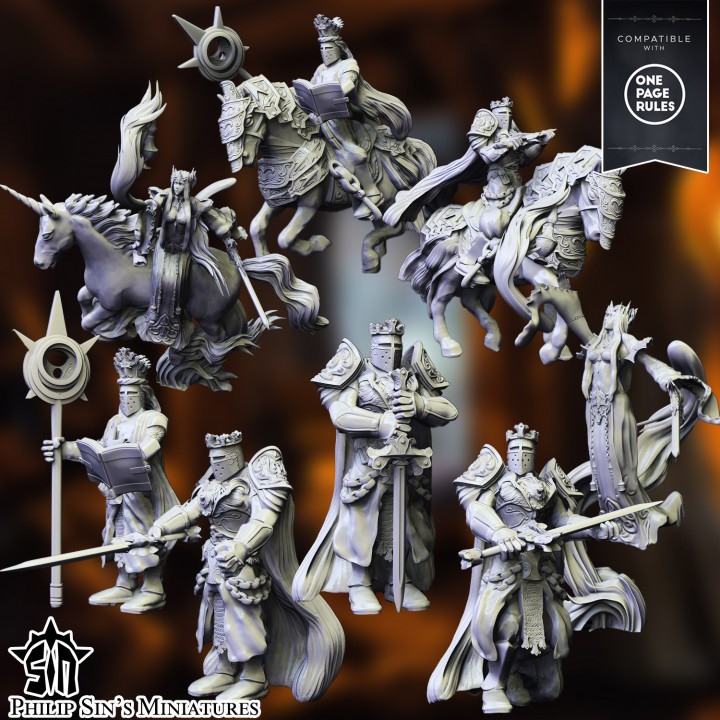 โมเดลตัวละครฮีโร่ จัดส่งได้ใน1-3วัน Set for TRPG, DND Diorama and ...