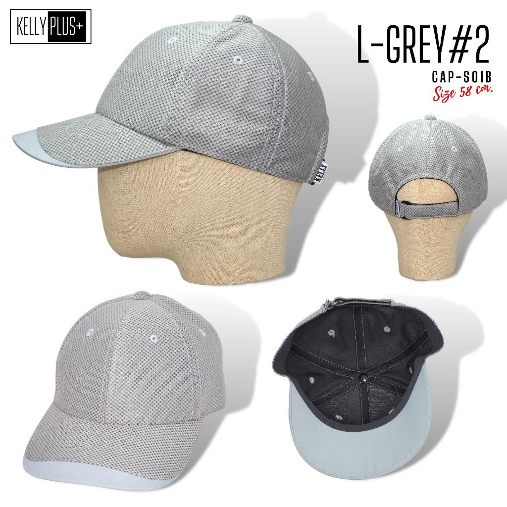 หมวกกีฬาผู้ใหญ่ทรงแก๊ป ผ้าไมโครหลุมกล๊อฟ ( Tricot Fancy Sport Cap Size ...