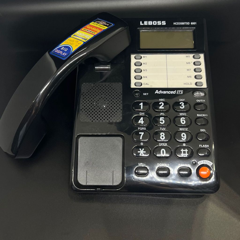 โทรศัพท์บ้านแบบมีสาย โทรศัพท์บ้านสำนักงาน LEBOSS KX-T6001 โทรศัพท์บ้าน ...