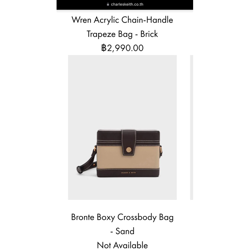 Charles&Keith Bronte Boxy Bag | Shopee Thailand