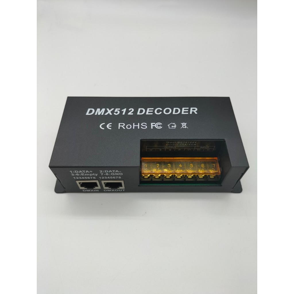 DMX512 DECODER 12V-24VDC 4X10A | Shopee Thailand