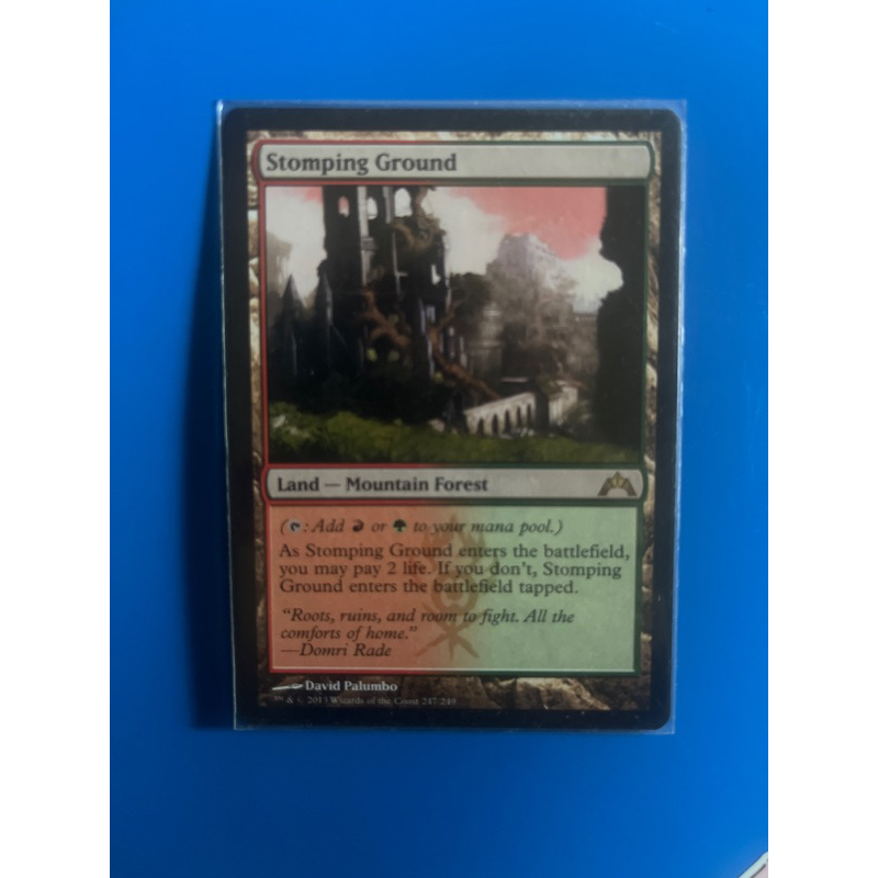 การ์ด MTG Stomping Ground Land Magic the gathering EDH Rare รุ่น GTC ...