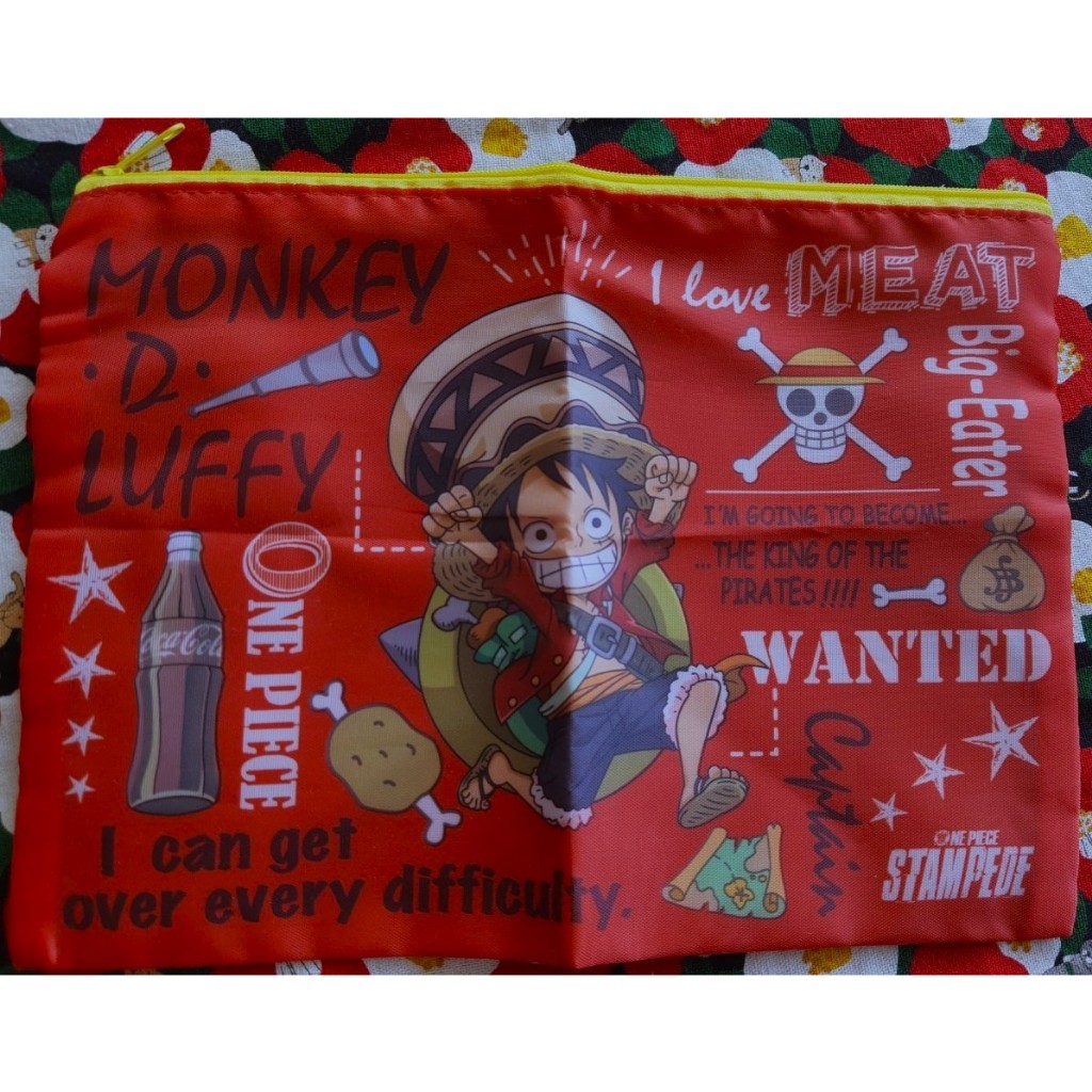 MONKEY D LUFFY One piece กระเป๋า ลูฟี่ x Coca Cola (ญี่ปุ่น) Size : 19 ...