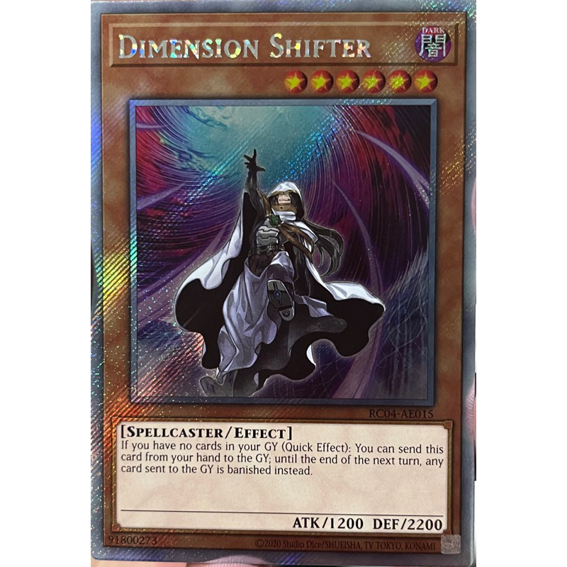 Yugioh Asia-Eng [RC04-AE015] Dimension Shifter (Extra Secret Rare ...
