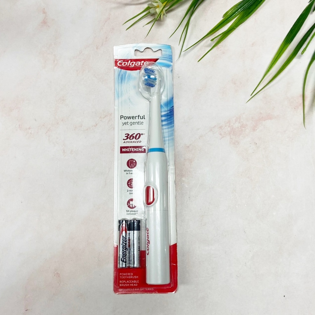 [Colgate®] 360 Advanced Sonic Battery Power Toothbrush แปรงสีฟันไฟฟ้าคอ ...