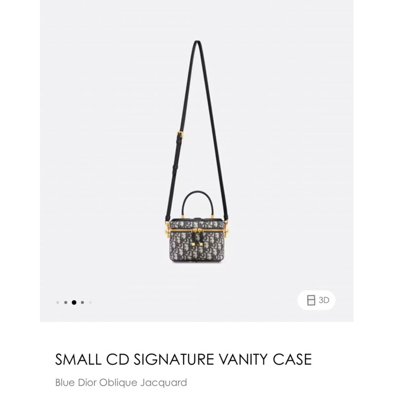 New Dior SMALL CD SIGNATURE VANITY CASE VIP เทพ | Shopee Thailand