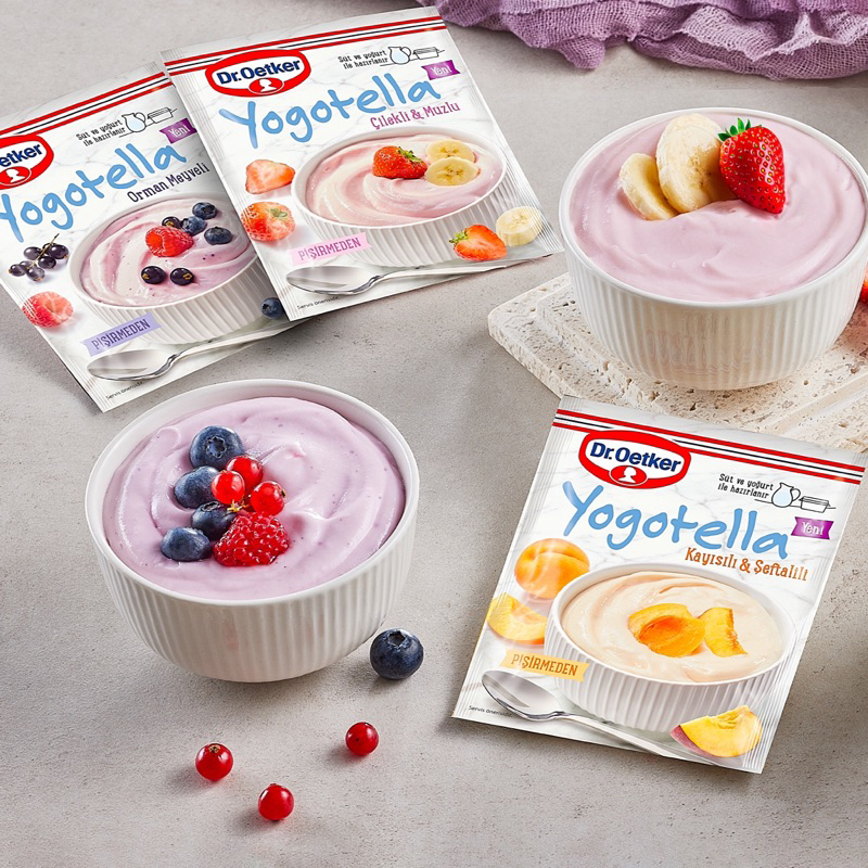 ผงโยเกิร์ต รสเบอร์รี่ Yogotella แบรนด์ Dr.oetker นำเข้าจากตุรกี ...