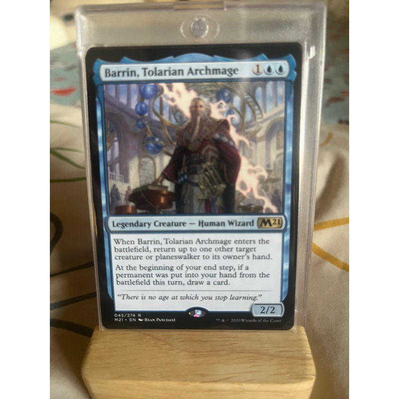 การ์ด MTG Barrin, Tolarian Archmage Blue Magic the Gathering EDH รุ่น Coreset M21 สภาพ Ex-Nm ...