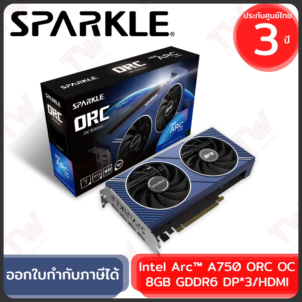 SPARKLE Intel Arc™ A750 ORC OC Edition 8GB การ์ดจอสำหรับคอมพิวเตอร์ ของ ...