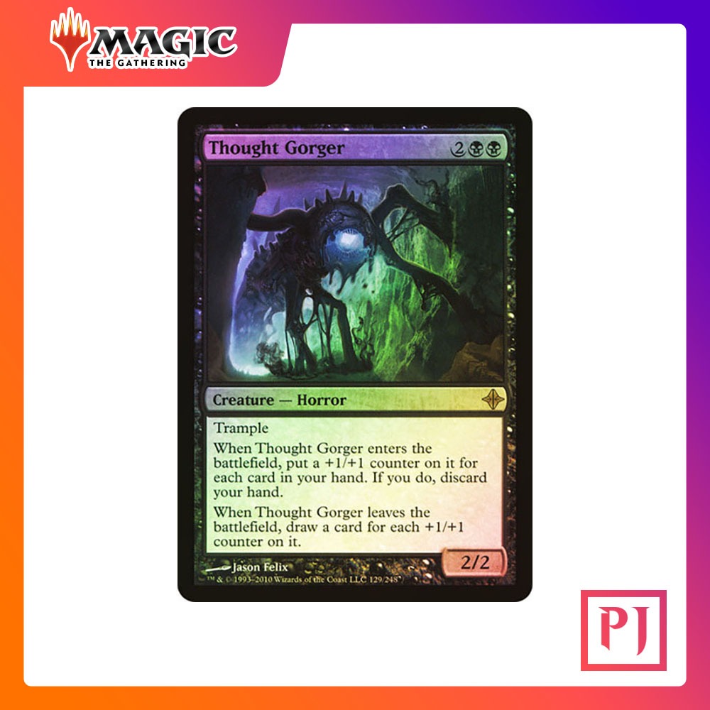 [MTG] Thought Gorger [ROE] [BLACK] [RARE] [FOIL] [ENG] (การ์ดเมจิค ...
