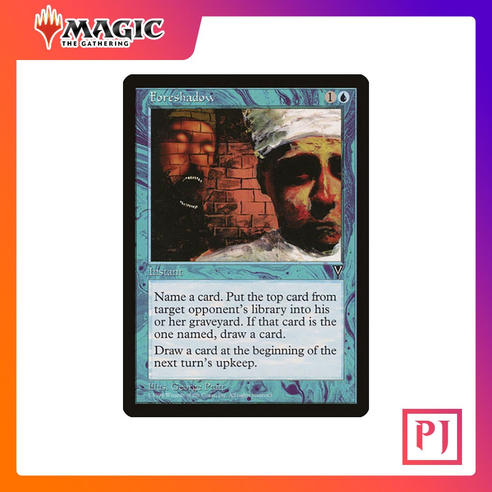 [MTG] Foreshadow [VIS] [BLUE] [UNCOM] [NORMAL] [ENG] (การ์ดเมจิค ...