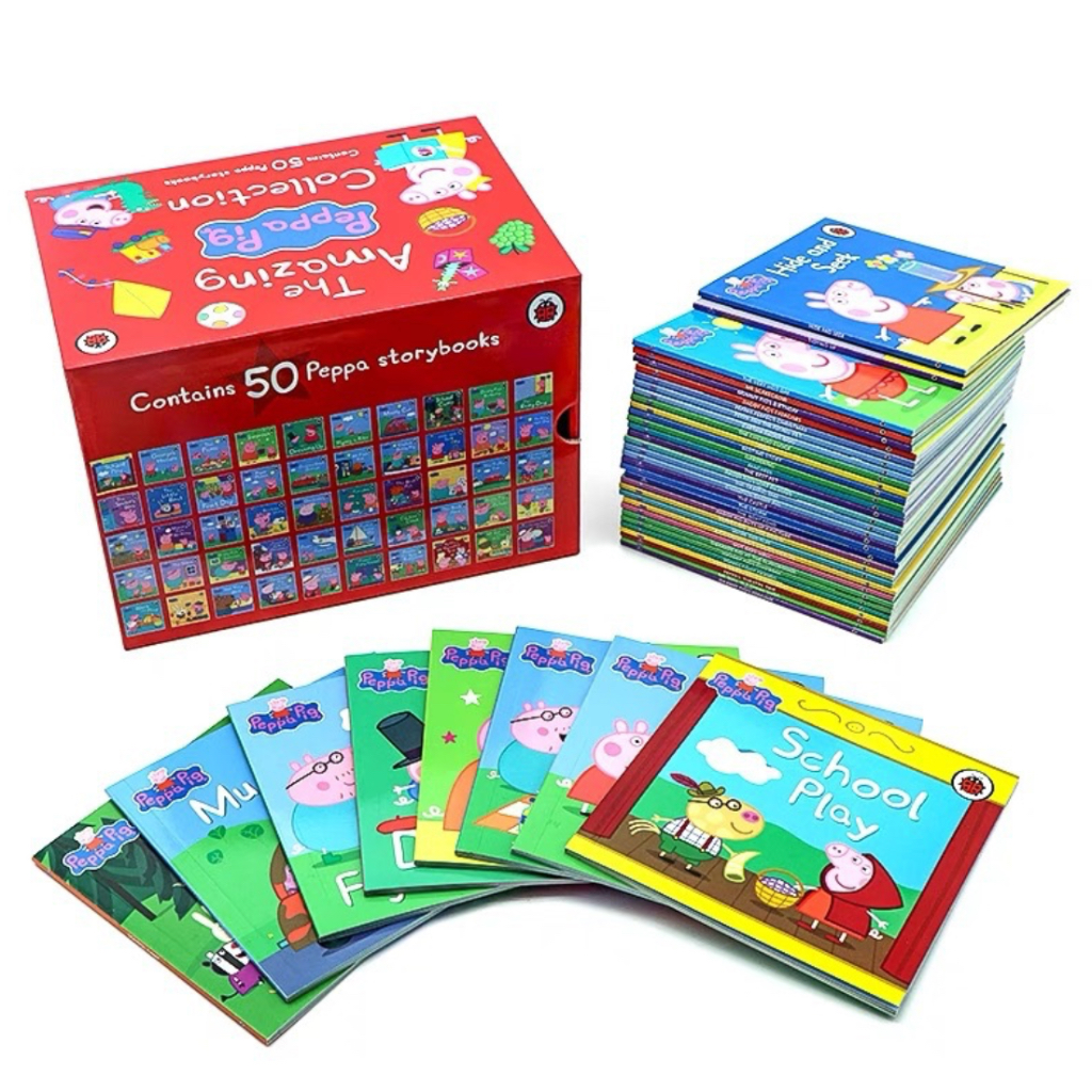 พร้อมส่ง Peppa Pig Box Set 50 เล่ม พร้อมกล่อง The Ultimate Peppa Pig ...