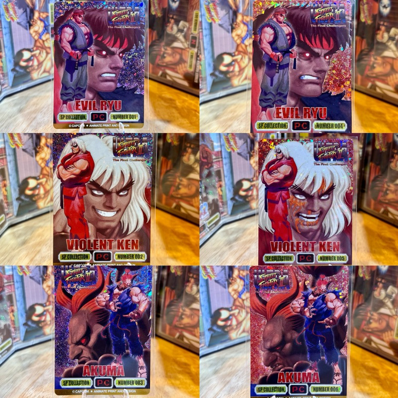 การ์ดโปรโม สตรีทไฟท์เตอร์ 6 แบบ / Promo Cards Street Fighter 6 ...