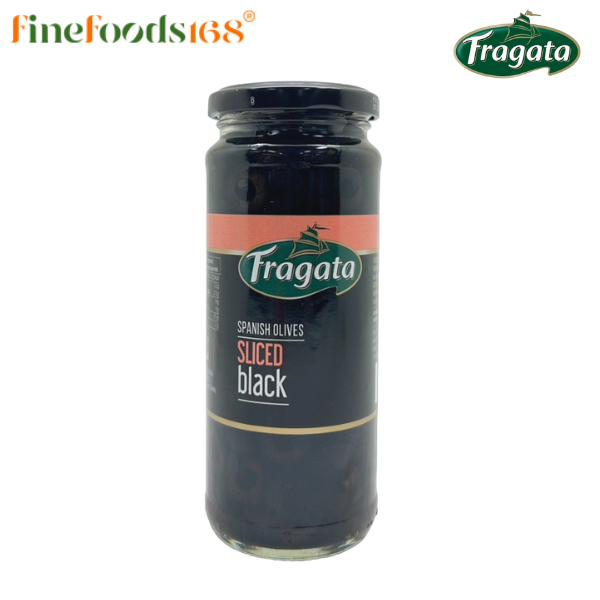 ฟรากาต้า สไลซ์ สแปนิช แบล็ก โอลีฟ (มะกอกดำสไลซ์ในน้ำเกลือ) 330 กรัม Fragata Sliced Spanish Black ...