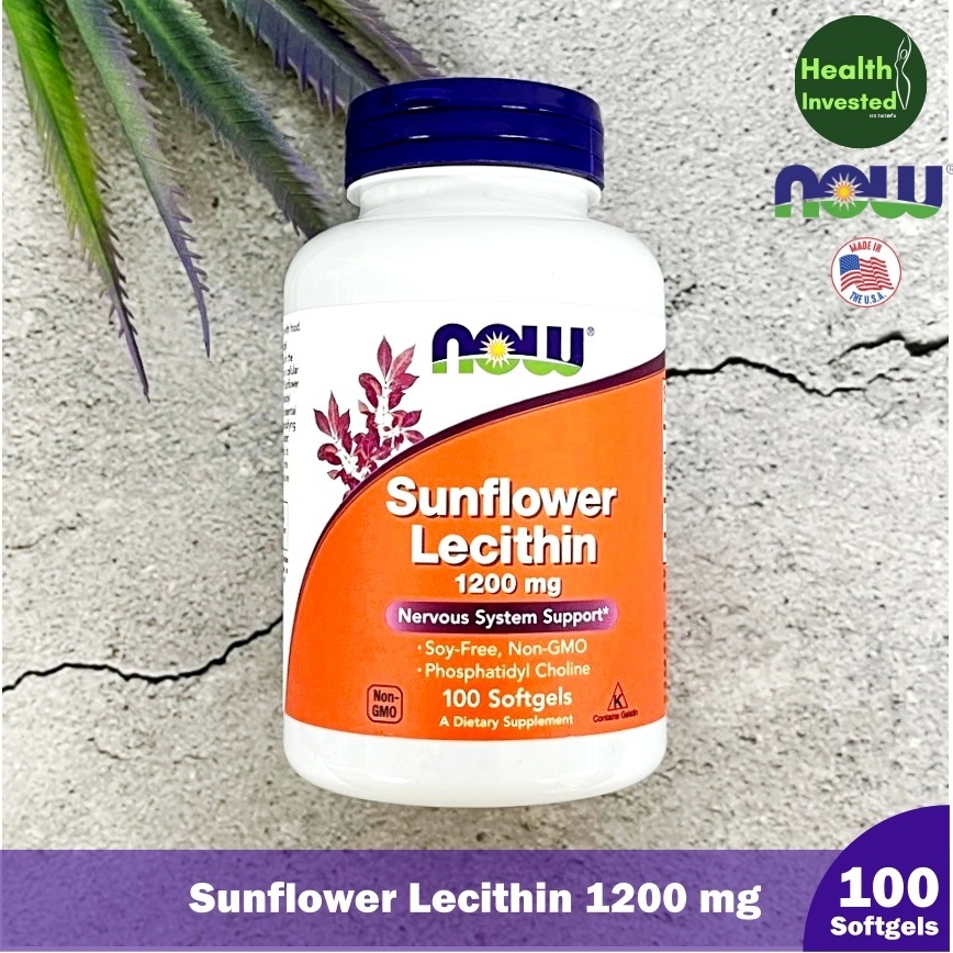 Sunflower Lecithin 1200 mg 100 Softgels เลซิทินจากเมล็ดดอกทานตะวัน | Shopee Thailand