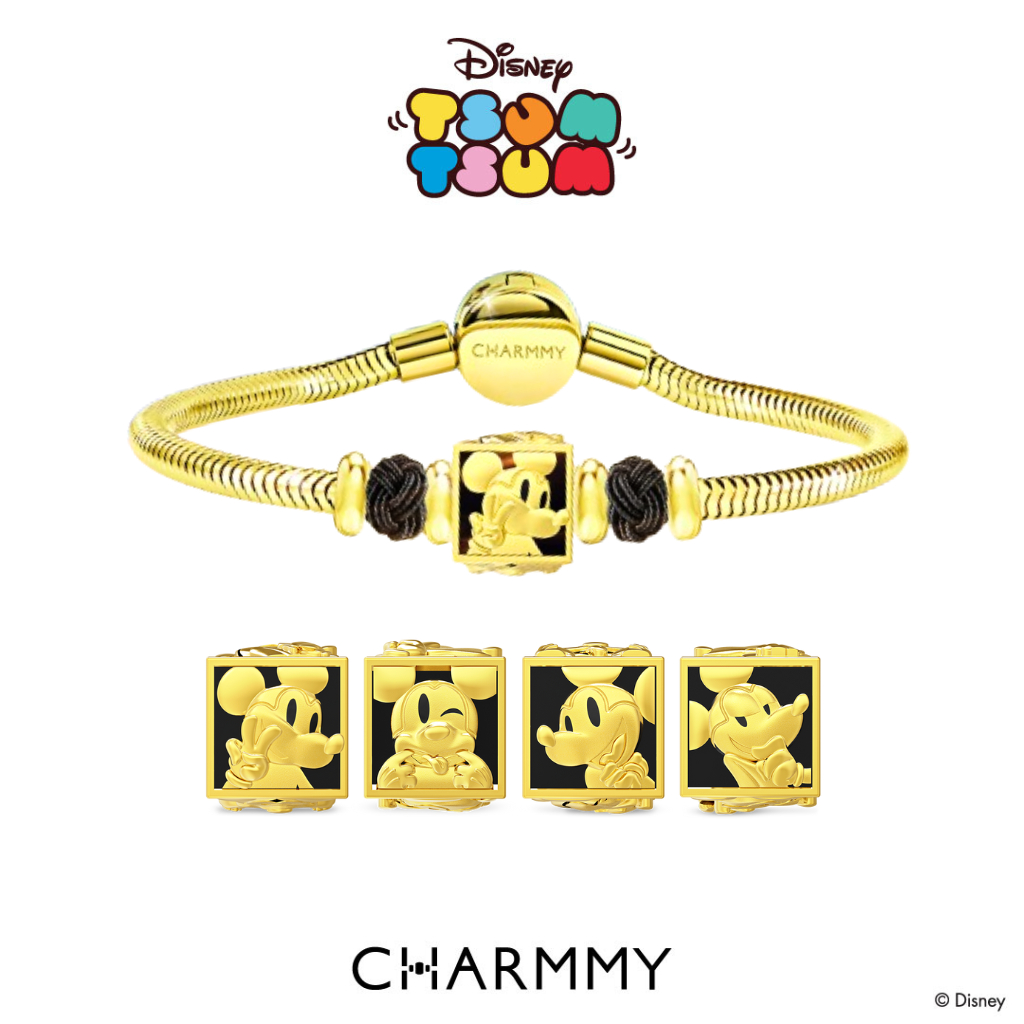 CHARMMY Disney Mickey Mouse SQ Heading Charm ชาร์มมิกกี้ เมาส์ 4 ด้าน ...