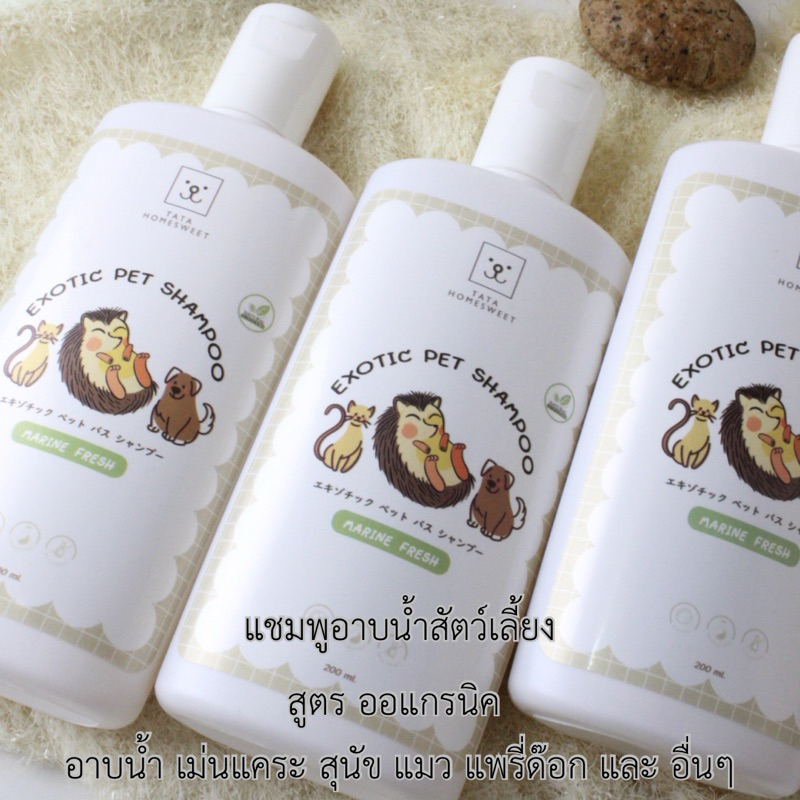 แชมพูอาบน้ำสัตว์เลี้ยง(Exoticpet)เม่นแคระ สุนัข แมว แพรรี่ด๊อก อื่นๆ | Shopee Thailand