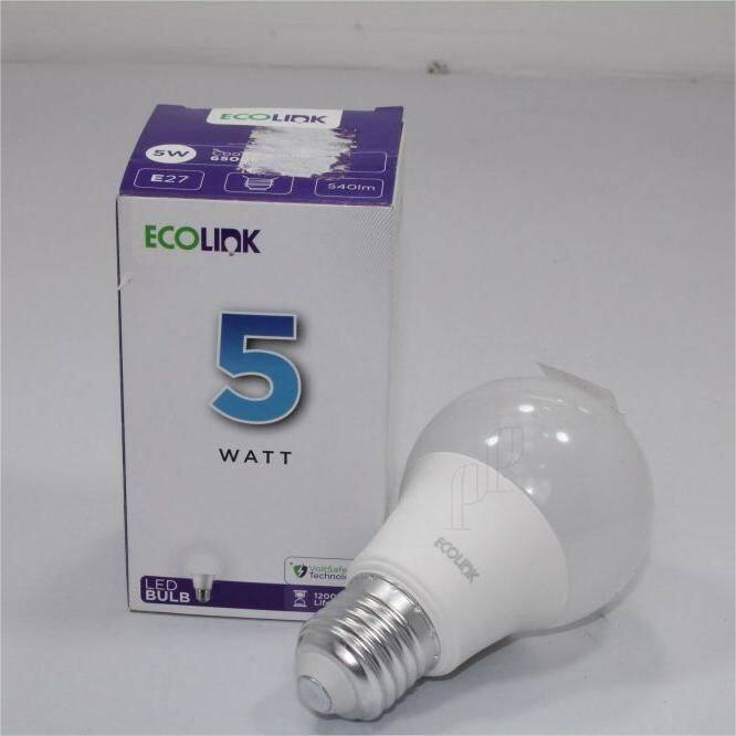 ECOLINK หลอดไฟ LED Bulb แอลอีดี 3W 5W 7W 9W 13W 14.5W 19W ขั้วเกลียวE27 ประหยัดไฟ สีขาว สีวอร์ม ...
