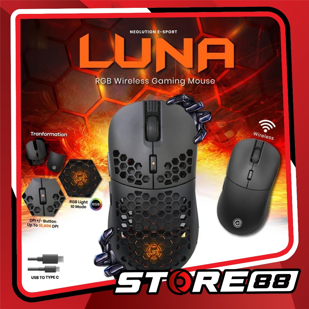 Neolution E-Sport Gaming Mouse Luna เมาส์เกมมิ่ง(G7_278) เม้าส์เล่น ...
