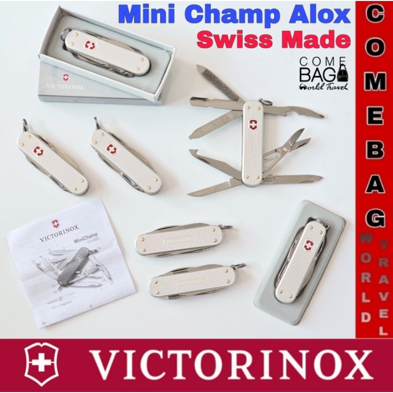 มีดพับ Victorinox Mini Champ Alox Swiss Made ของแท้ 15 ฟังก์ชั่น ...