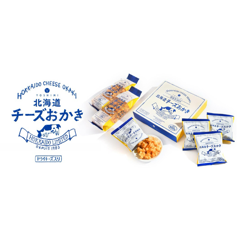 HOKKAIDO CHEESE OKAKI ข้าวโพสรสชีสเข้มข้น แถมมีชีสก้อนในซอง อร่อยที่สุด ...