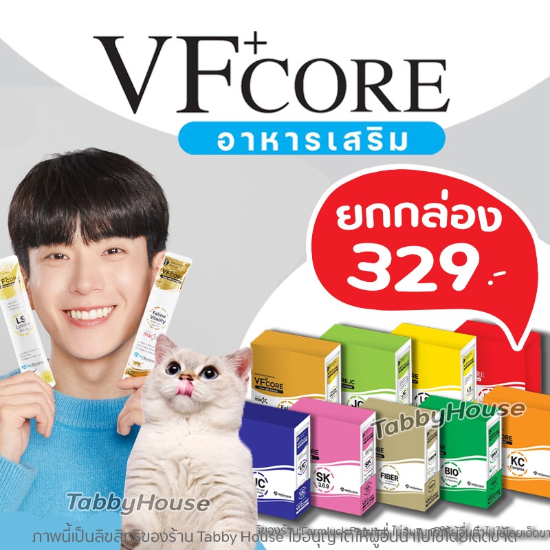ถูกที่สุด!! ยกกล่อง 30 ซอง🔥ขนมแมวเลีย VFcore ไลซีน, บำรุงเลือด, บำรุงข้อต่อ 30ซอง/กล่อง🔥 ...