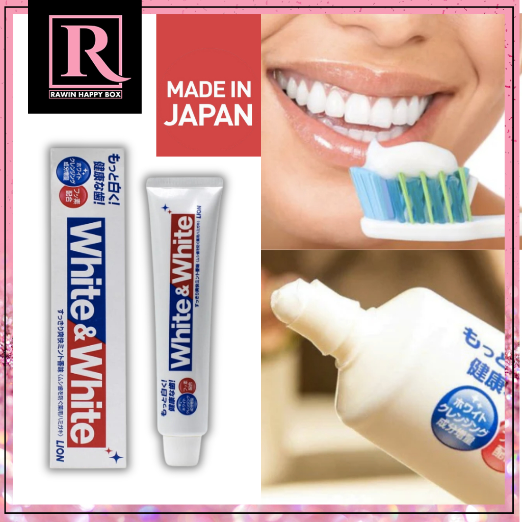 ⚡️ซื้อในไลฟ์ลด50%⚡️ ยาสีฟันญี่ปุ่น ฟันขาว Lion White&White Toothpaste ...