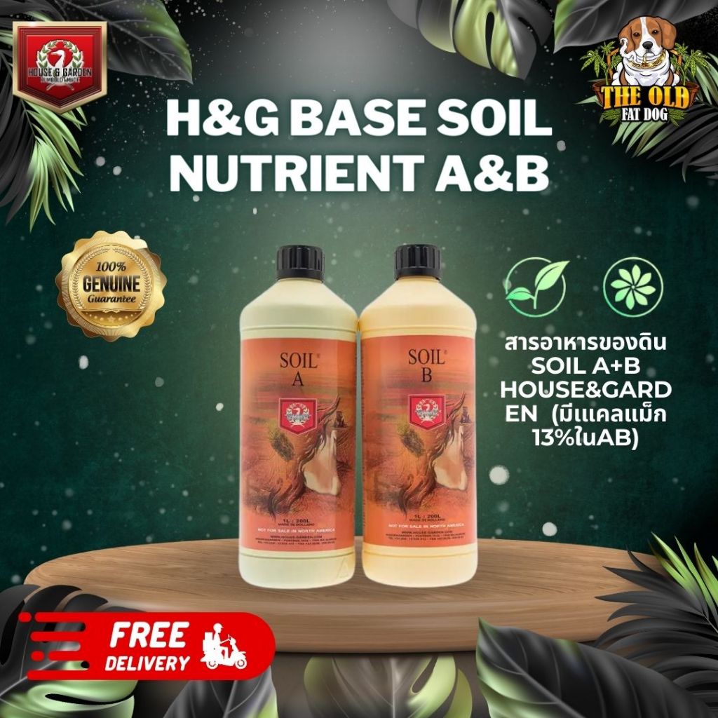HOUSE&GARDEN Soil A+B (มีเแคลแม็ก 13%ใน AB) | Shopee Thailand