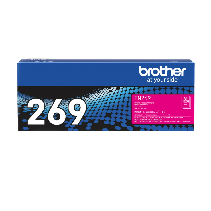 Brother TN-269 BK,C,M,Y ตลับหมึกของแท้ สำหรับรุ่น HL-L3240CDW / HL-L3280CDW / DCP-L3560CDW / MFC ...