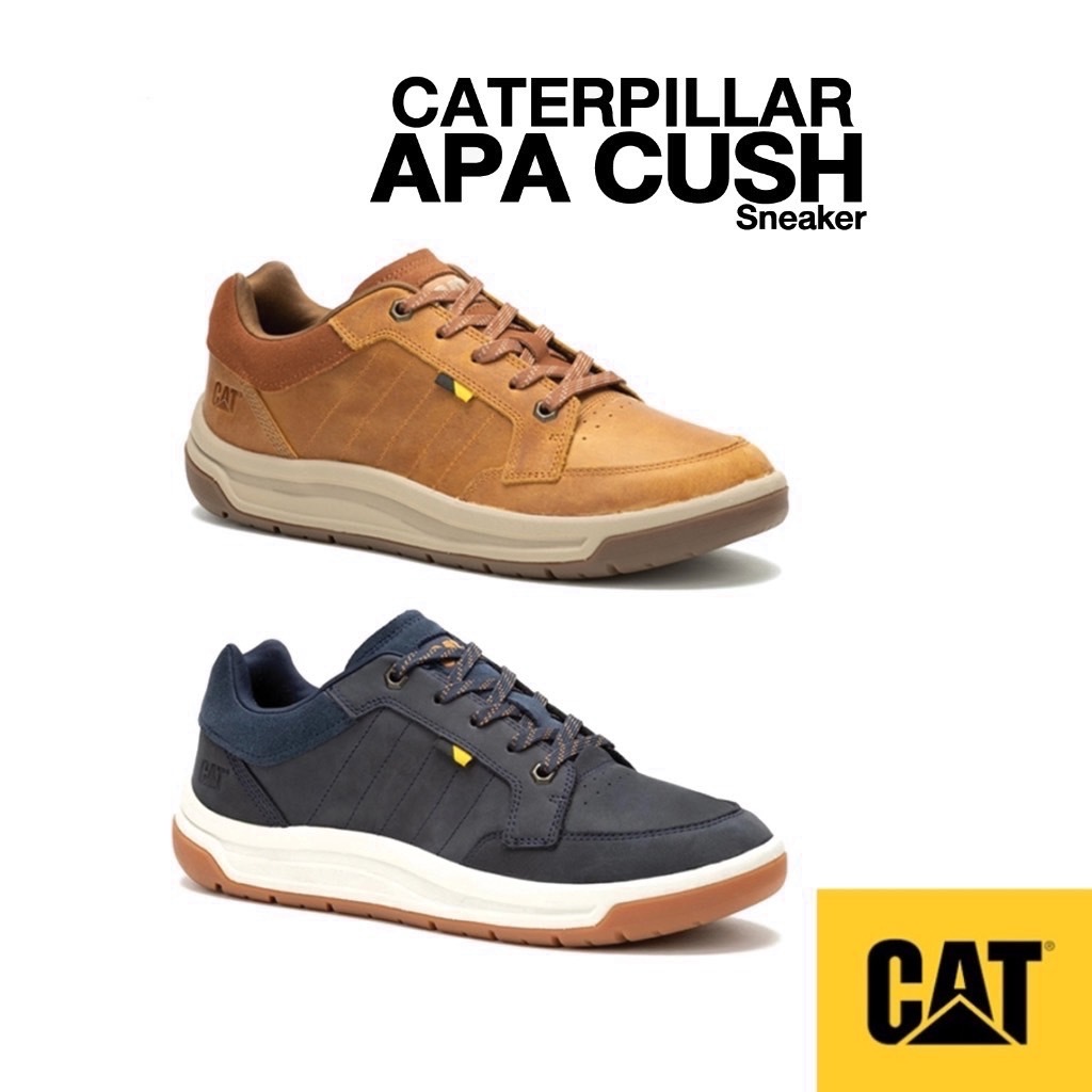 CAT CATERPILLAR APA CUSH Sneaker รองเท้าหนัง Full Grain | Shopee Thailand