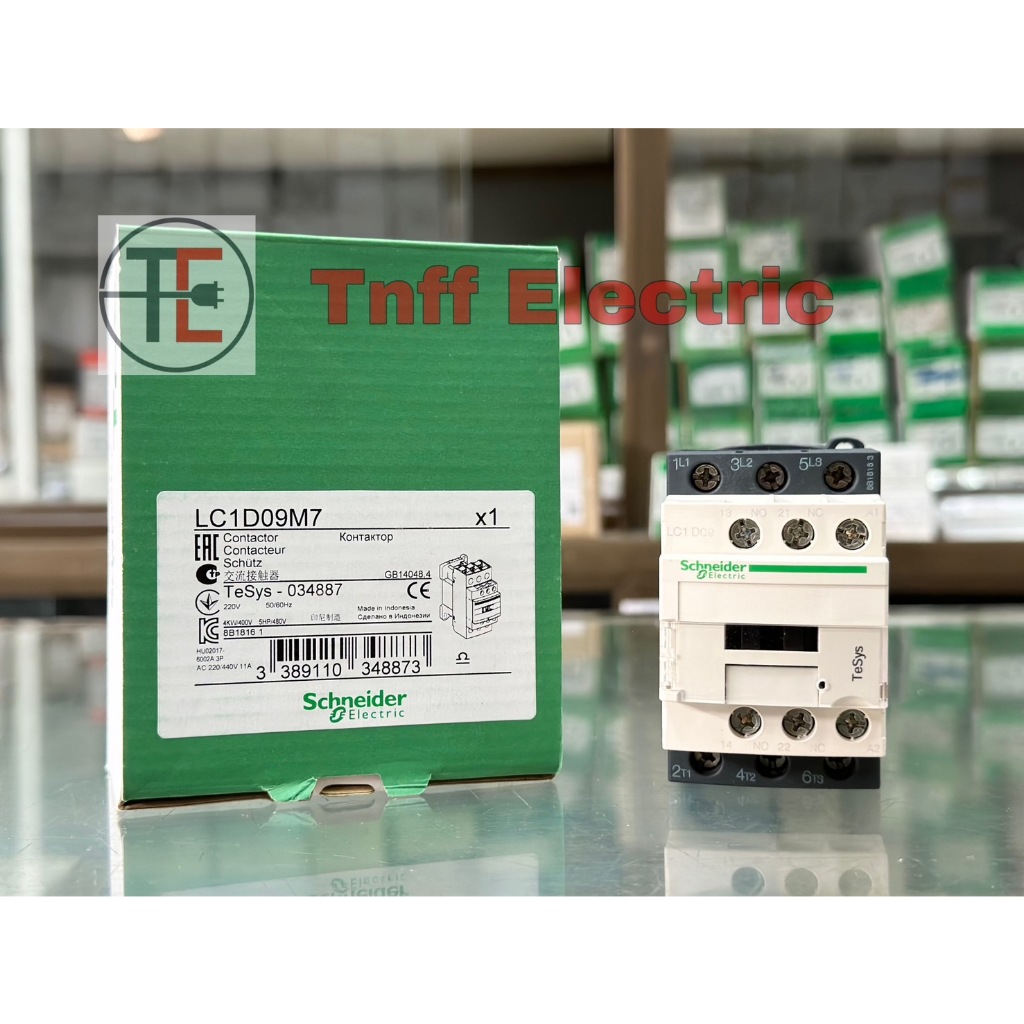 Schneider LC1D09M7, LC1D09B7, LC1D09E7, LC1D09F7, LC1D09Q7 แมกเนติก คอนแทคเตอร์ (1NO + 1NC ...