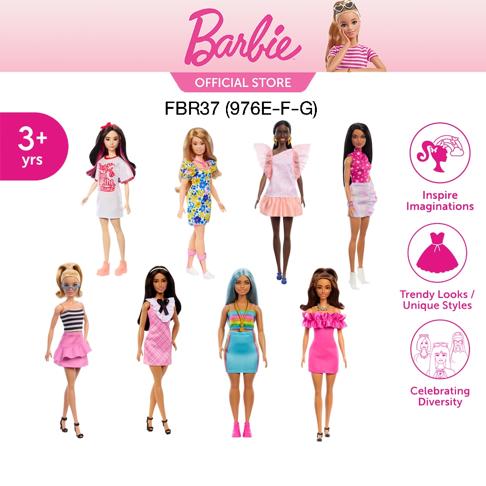 Barbie® Fashionistas™ Doll ตุ๊กตา บาร์บี้ แฟชั่นนิสต้า 1ชิ้น FBR37 ...