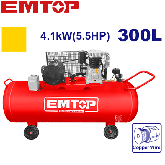 EMTOP ปั๊มลม ความจุถังลม 300 ลิตร ( Air compressor ) แรง 5.5HP รุ่น ...