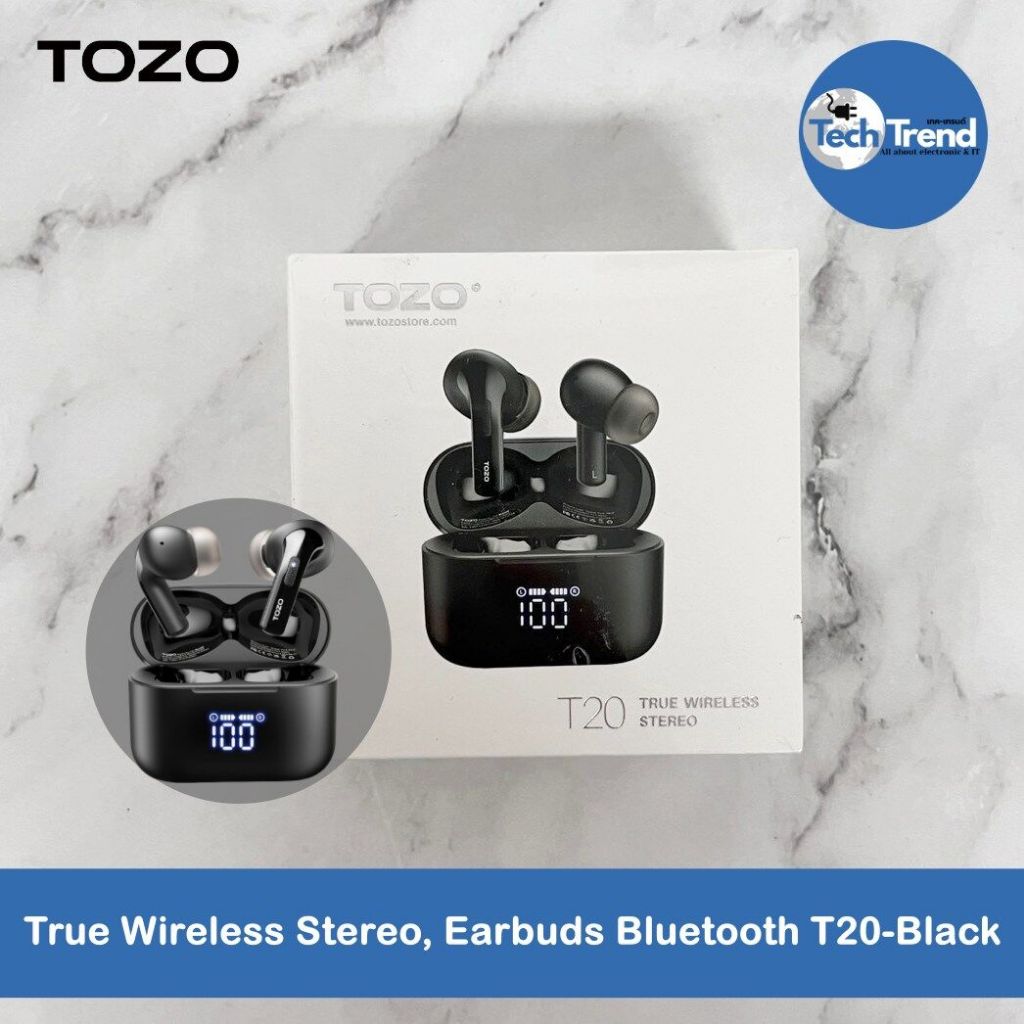 True Wireless Stereo, Earbuds Bluetooth IPX8 T20 หูฟังไร้สาย หูฟัง ...