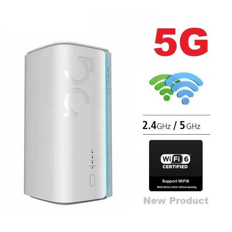 5G Router 2.2Gbps WiFi 6 Dual Band 2.4G+5GHz 8 Antennas Built in High ...