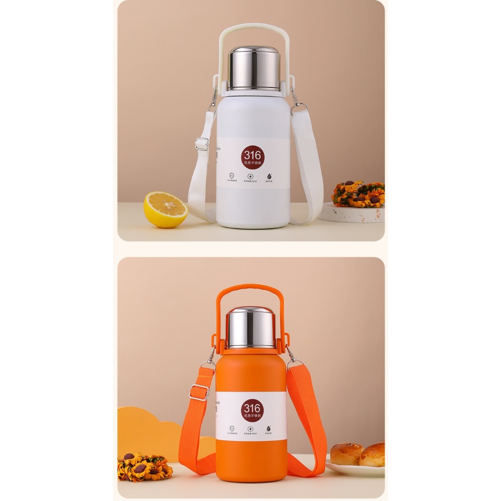 กระติกน้ำสูญญากาศ กระติกน้ำร้อน กระติกน้ำเย็น กระติกน้ำสแตนเลส 316 ขนาด 800 ML 1000 ML 1500 ML ...