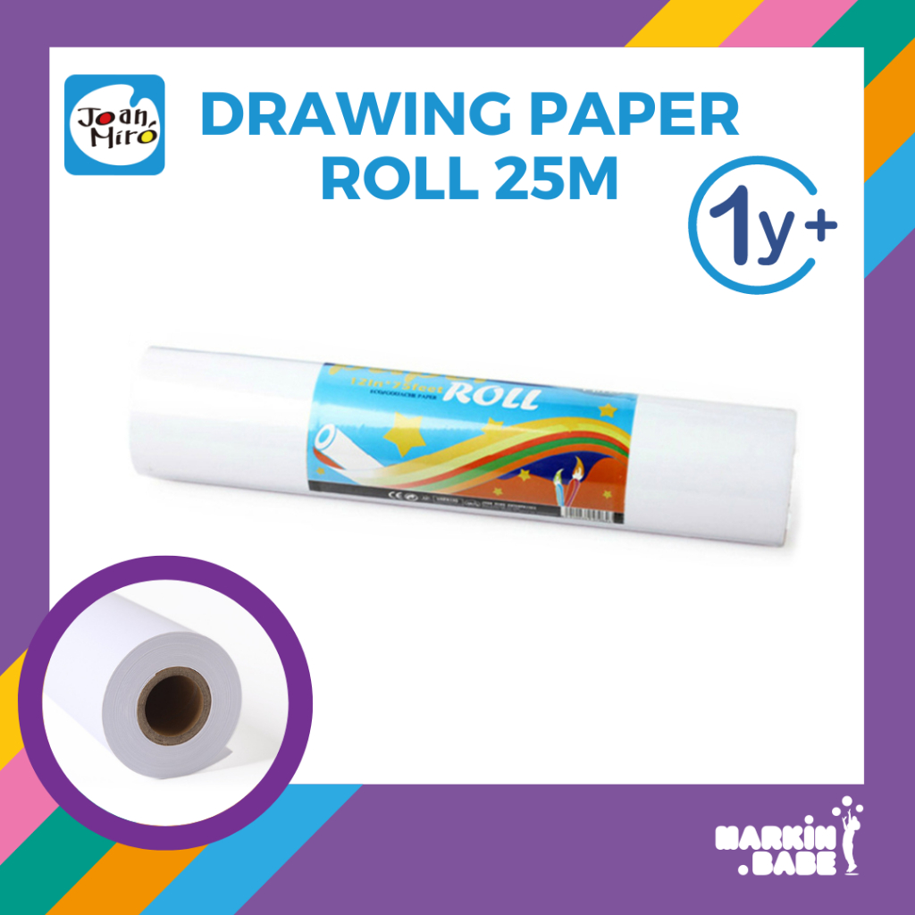 JOAN MIRO I DRAWING PAPER ROLL 25M. I ม้วนกระดาษวาดเขียน ยาว 25เมตร I ...