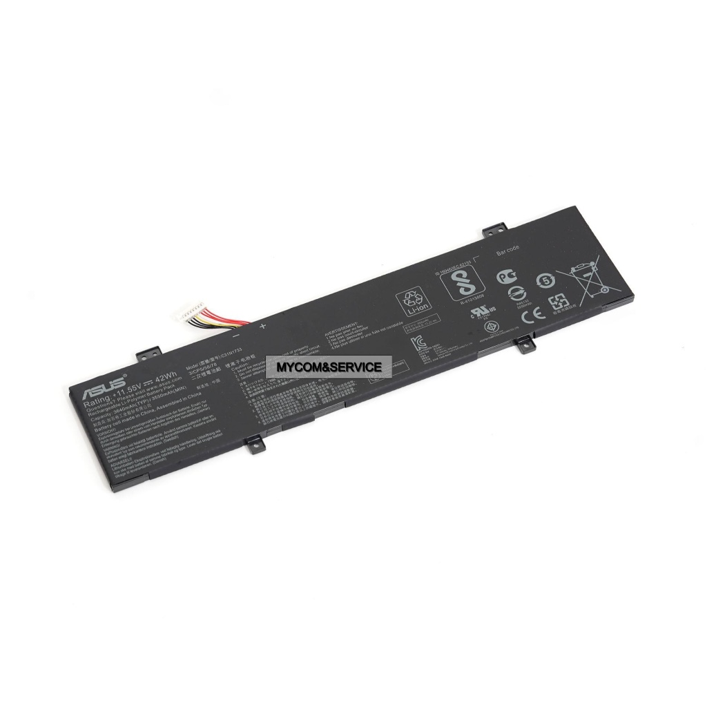 แบตเตอรี่โน๊ตบุ๊คแท้ BATTERY ASUS C31N1733 Asus VivoBook Flip TP412U ...