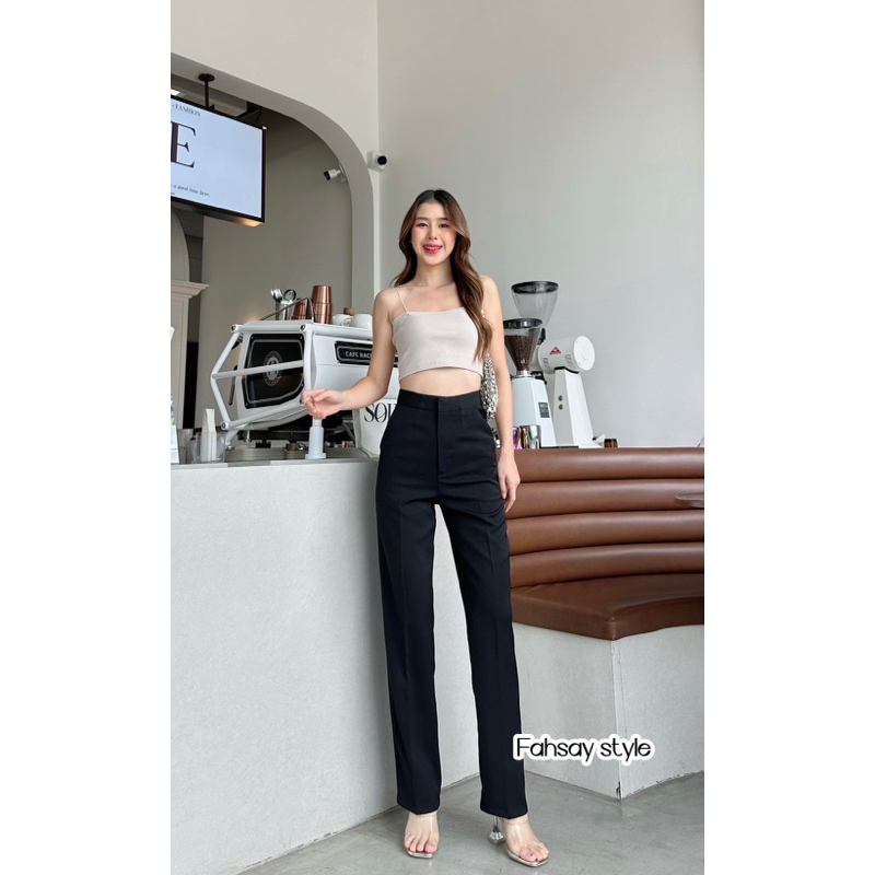 กระบอกเล็ก รุ่น zara pants (ผ้าลิลลี่พรีเมียร์) #A08 | Shopee Thailand